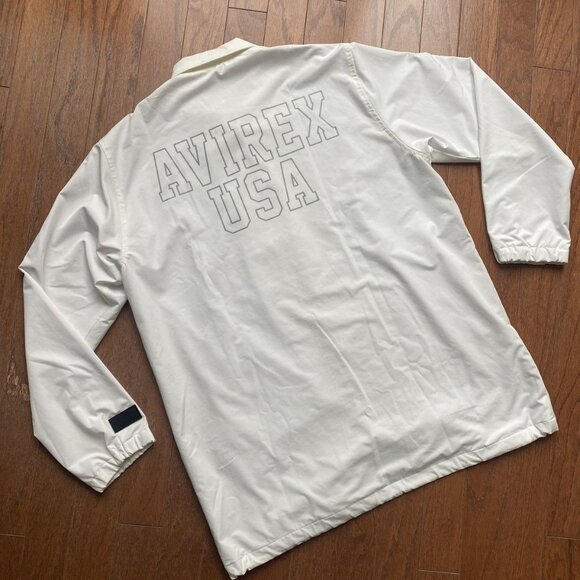 Avirex | Jackets & Coats | Avirex Usa Military Techwear White Parka ...
